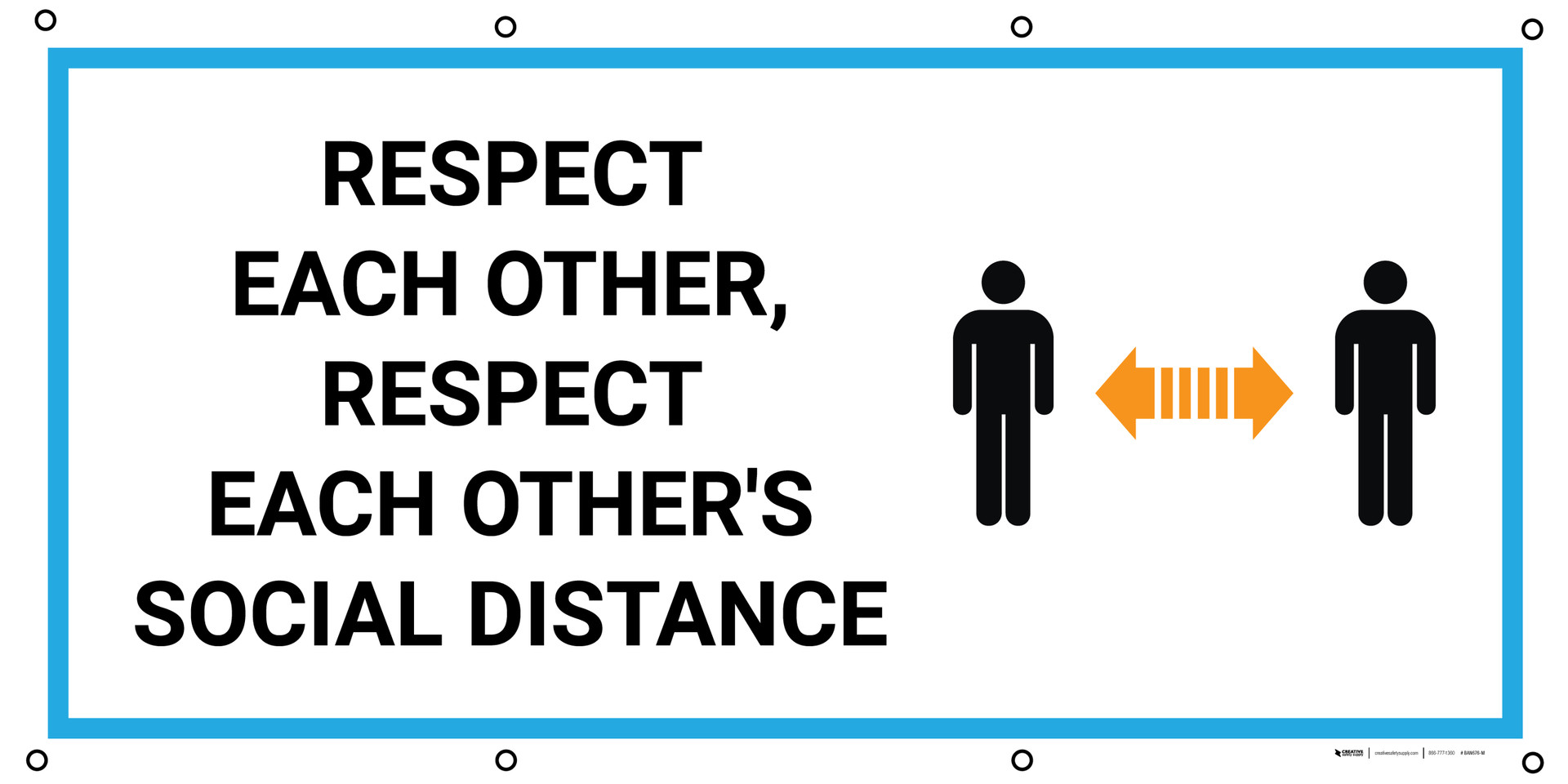 Respect Each Other Respect Each Others Social Distance with Icon ...