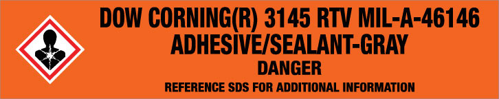 Dow Corning® 3145 Rtv Mil-A-46146 Adhesive/Sealant Gray - GHS Pipe ...