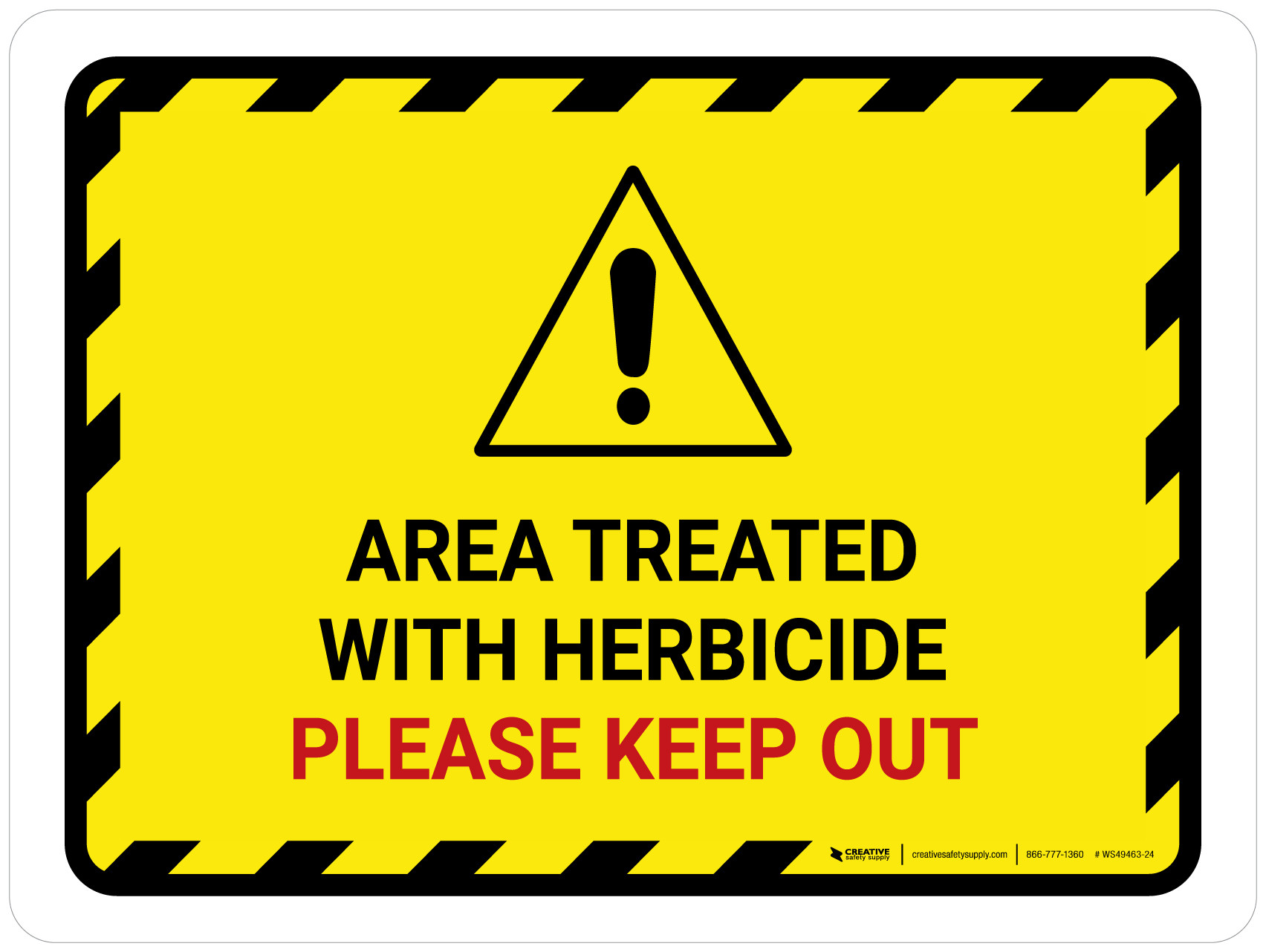 Herbicide Safety Signs | Creative Safety Supply
