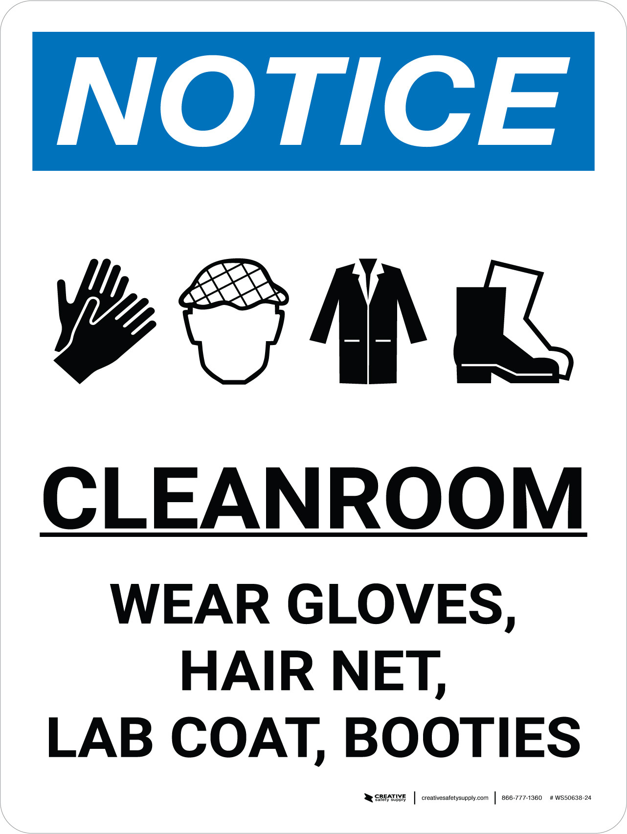Cleanroom Signs | Creative Safety Supply