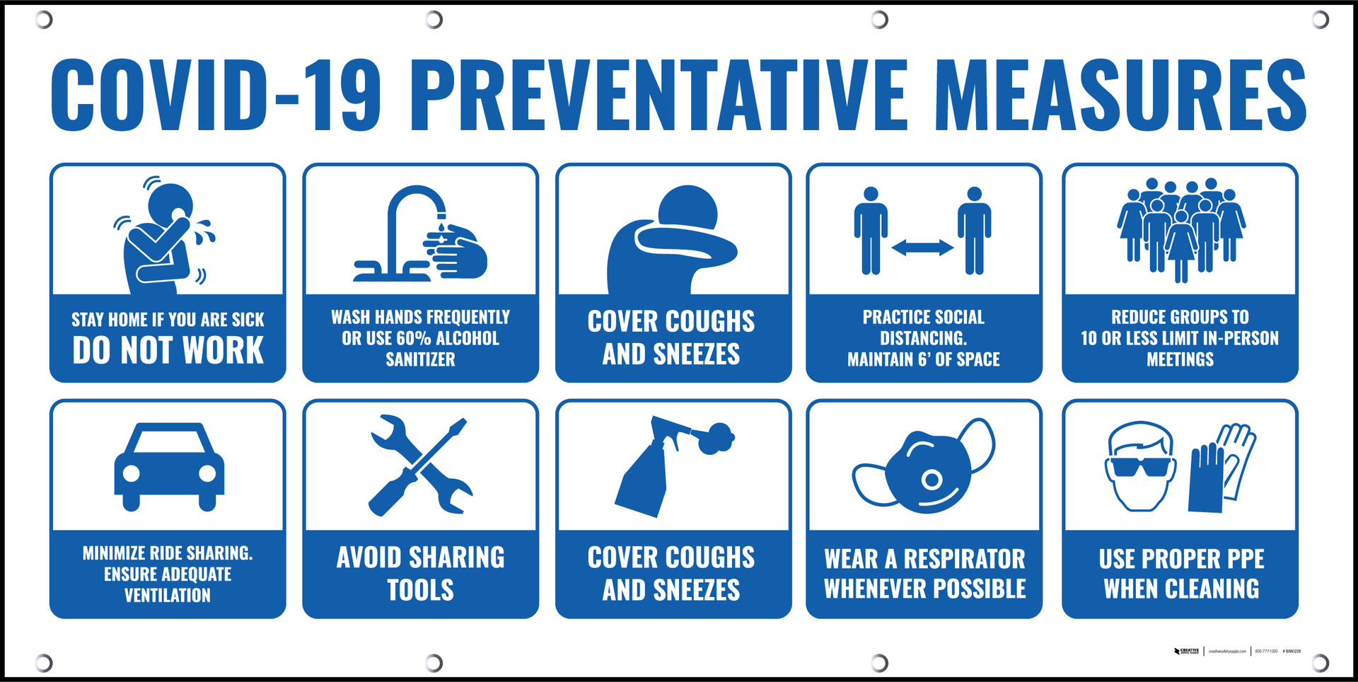COVID-19 Preventative Measures Safety - Banner