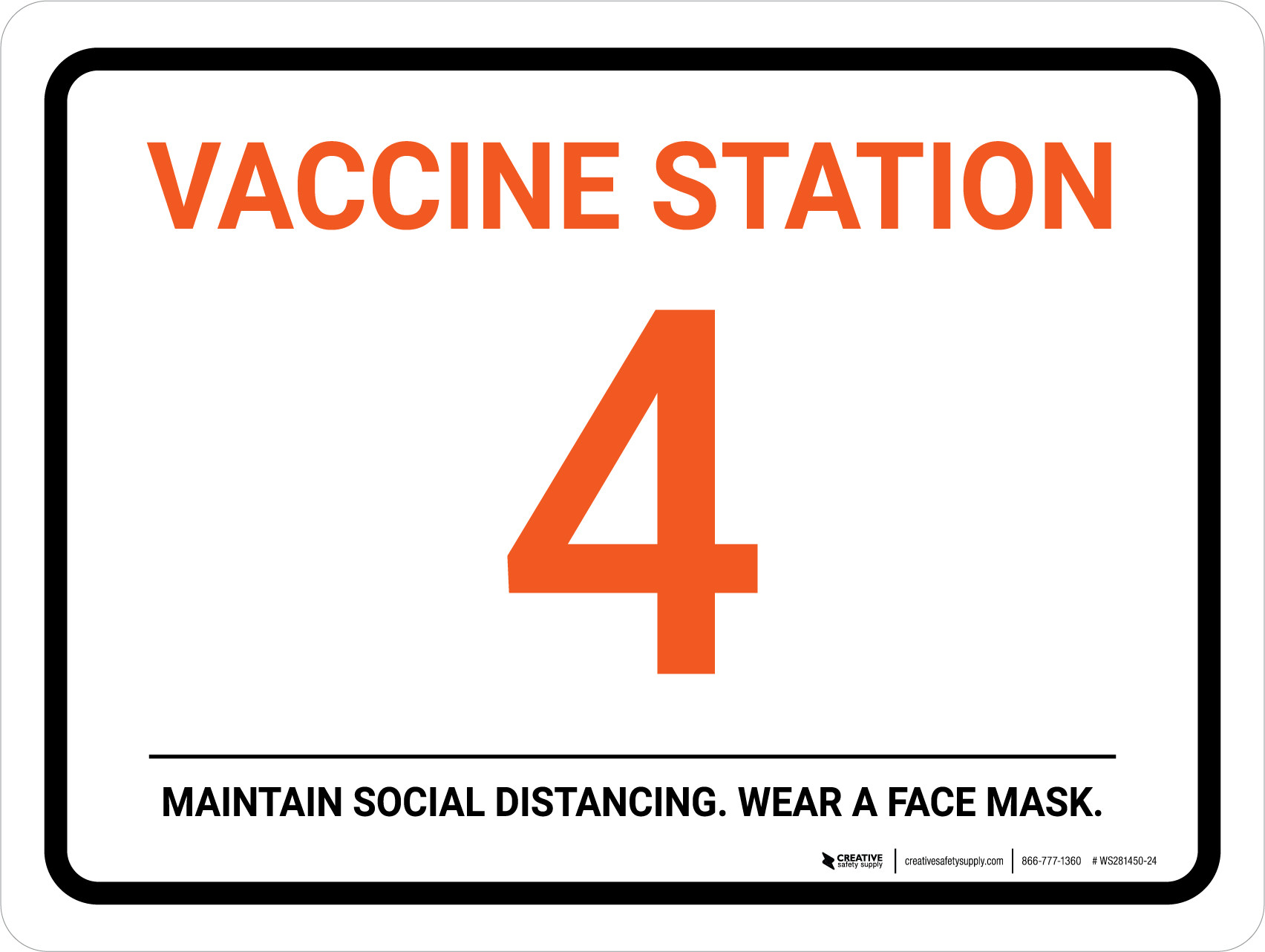 Vaccine Station 4 - Maintain Social Distancing/Wear a Face Mask ...
