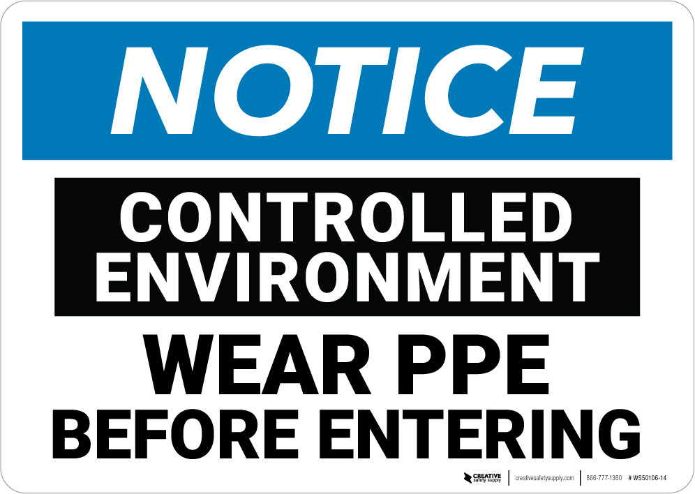 Cleanroom Signs | Creative Safety Supply