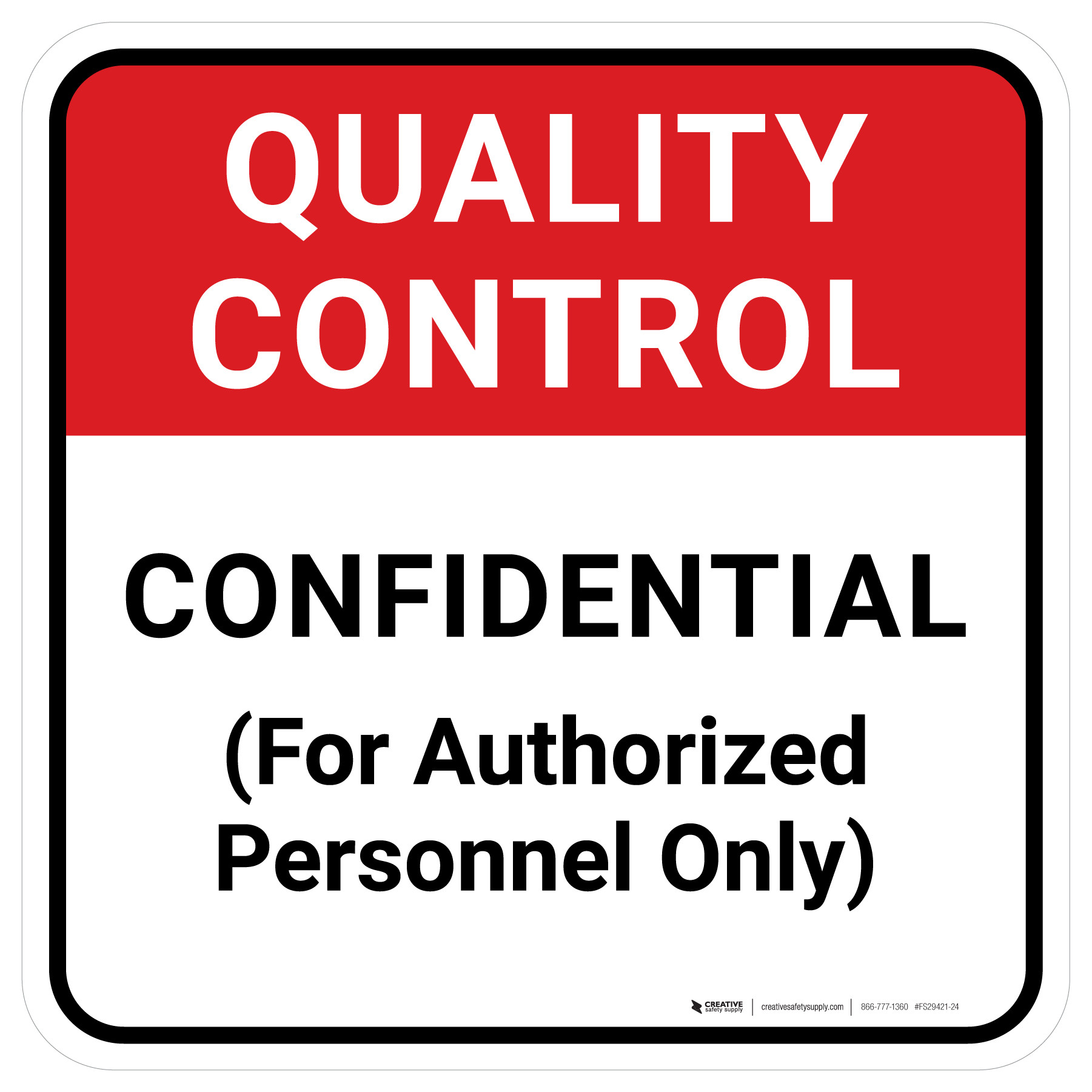 Quality Control: Confidential For Authorized Personnel Only Square ...