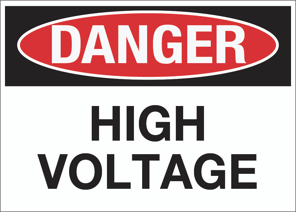 Danger: High Voltage (Wall) | Creative Safety Supply
