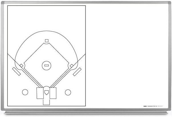 Baseball Playboard Dry Erase Board