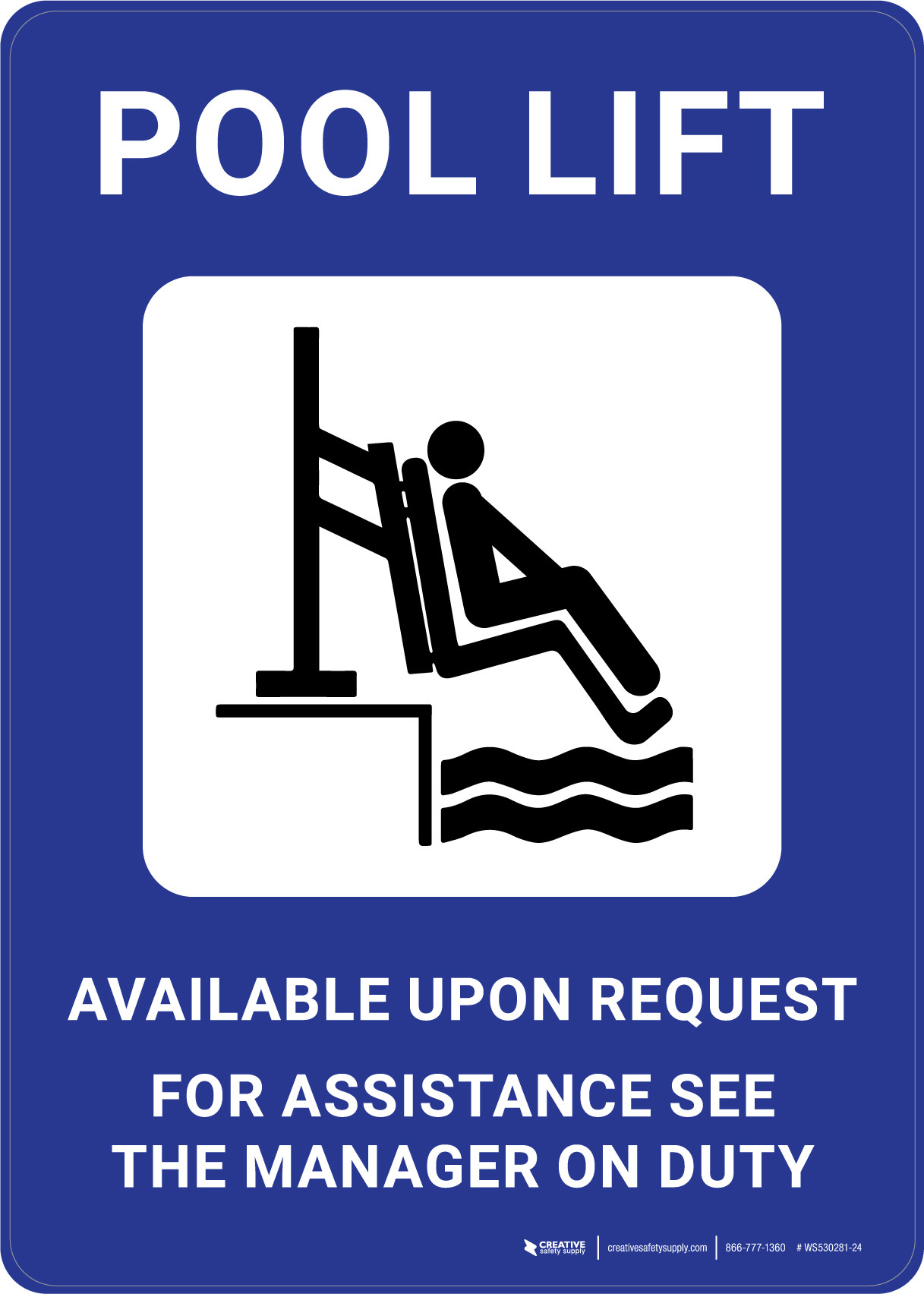 Pool Is Equipped With Handicap Lift See Pool Manager for Instructions ...