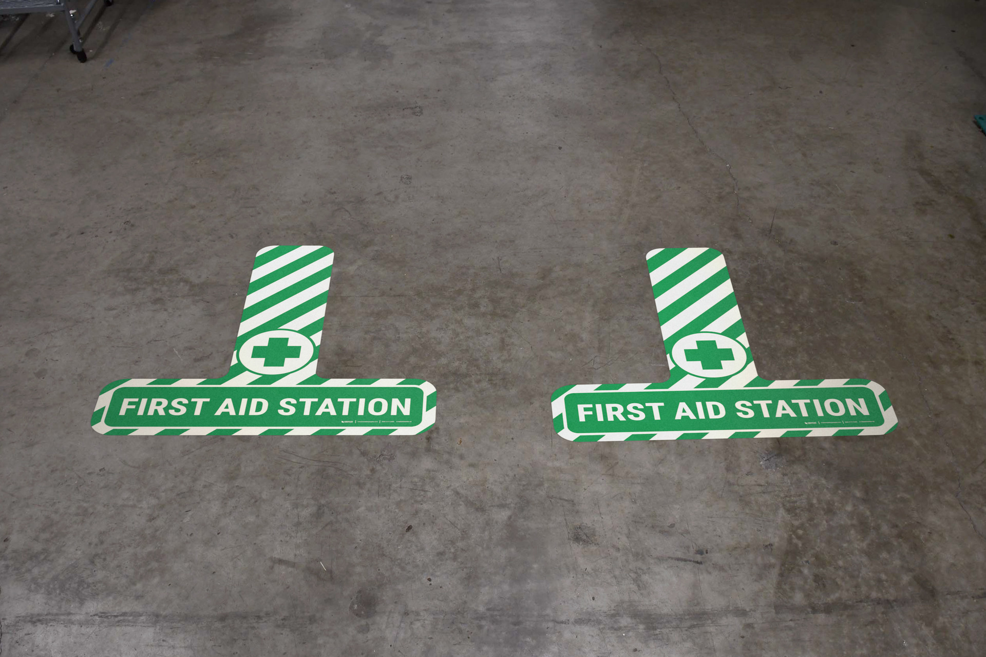 First Aid Station - Floor Sign T's