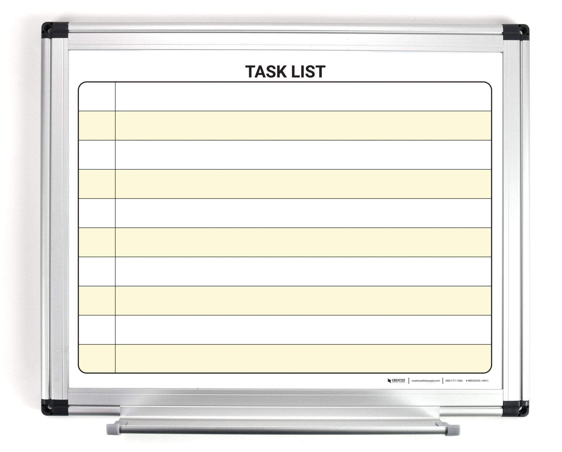 Task List - 14X11 Dry Erase Whiteboard