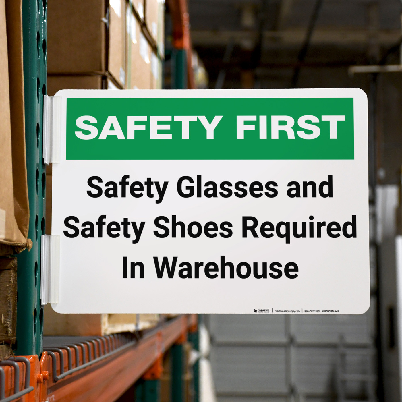 Safety First: Safety Glasses and Safety Shoes Requied in Warehouse ...