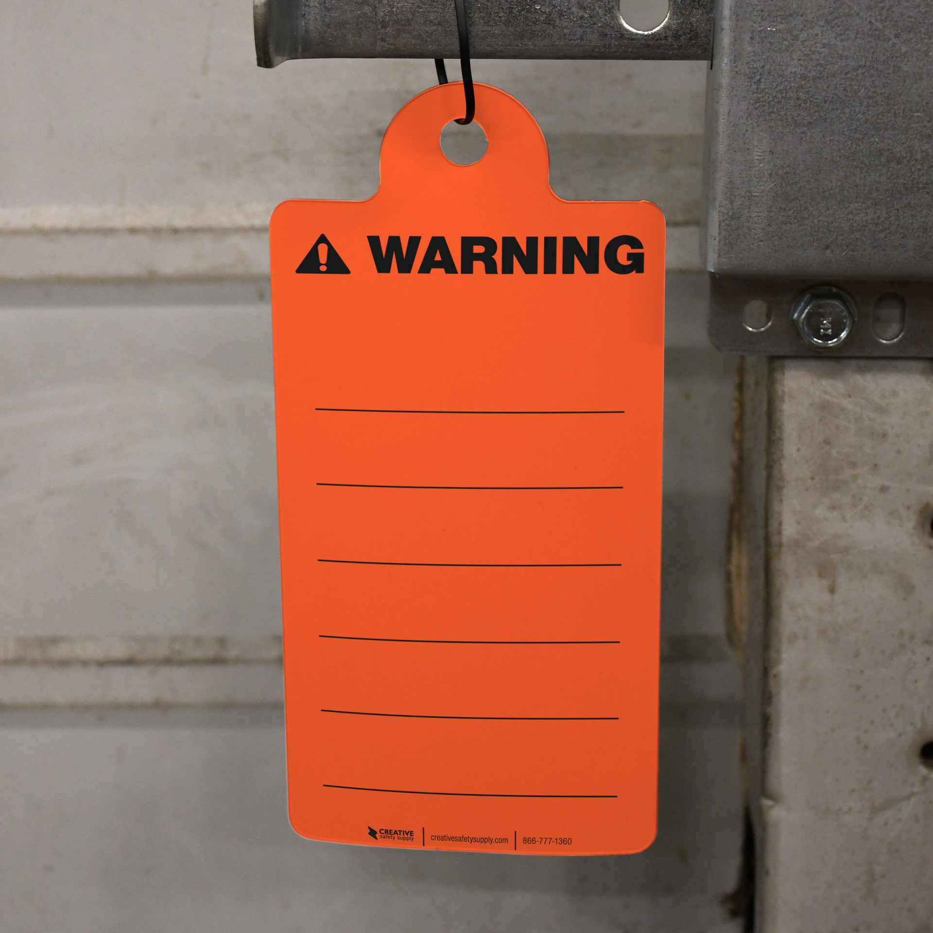 Warning Solid Color - Hang Tag | Creative Safety Supply
