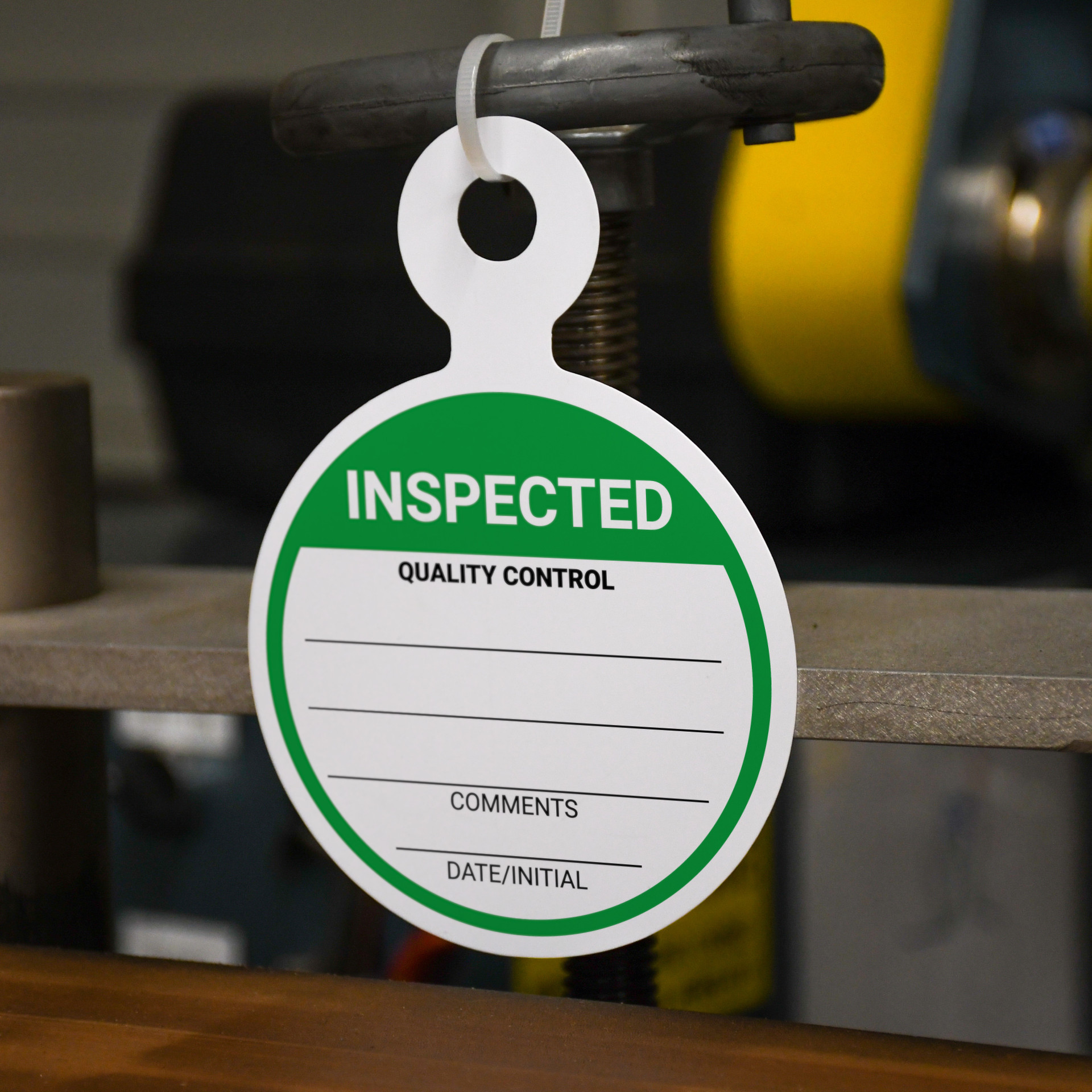 Inspected Quality Control - Round Hang Tag | Creative Safety Supply