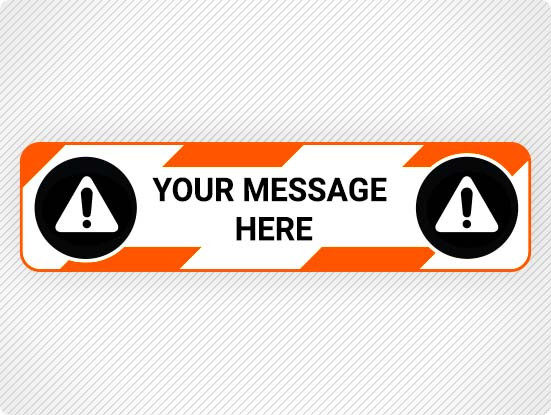 Custom Floor Sign Strip - Creative Safety Supply