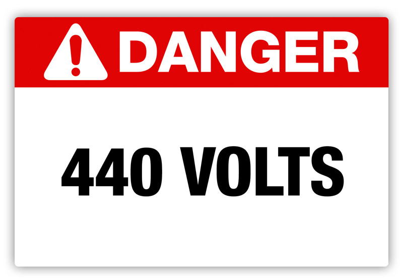 Danger - 440 Volts Label | Creative Safety Supply