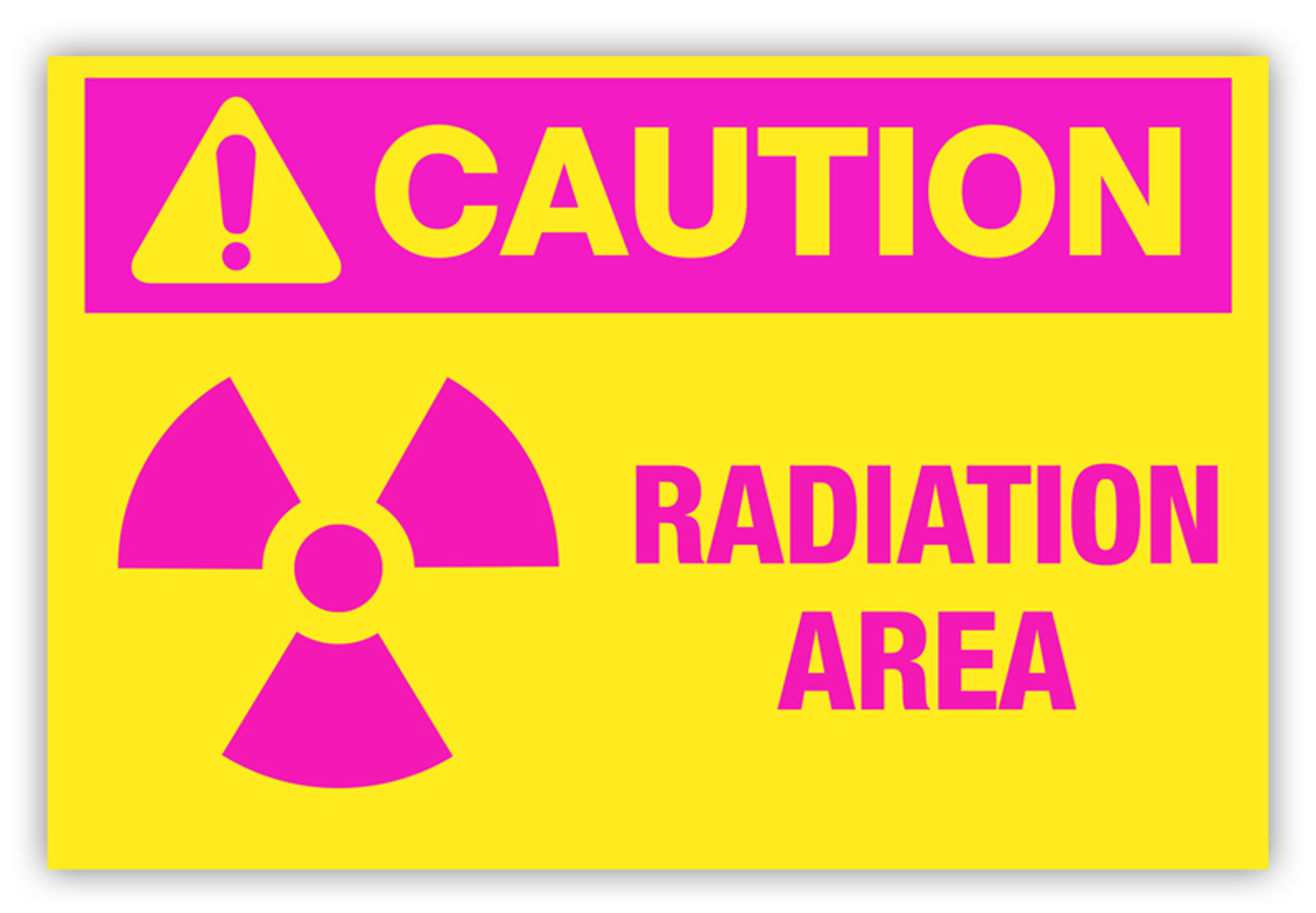 Caution - Radiation Area Label Caution - Radiation Area Label