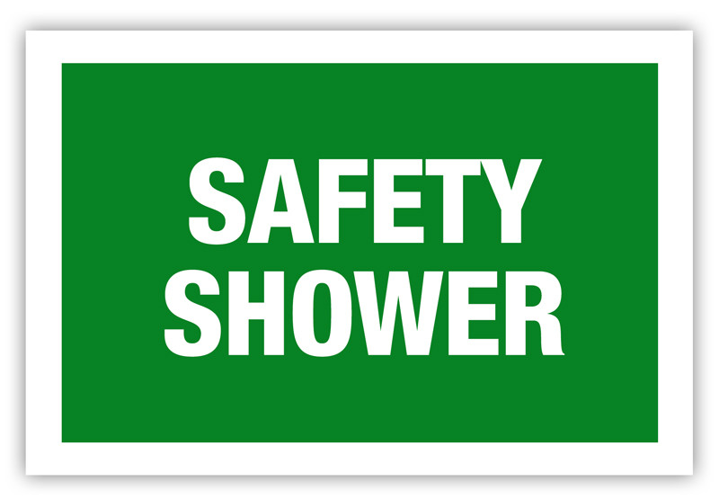 Safety Shower Label | Creative Safety Supply