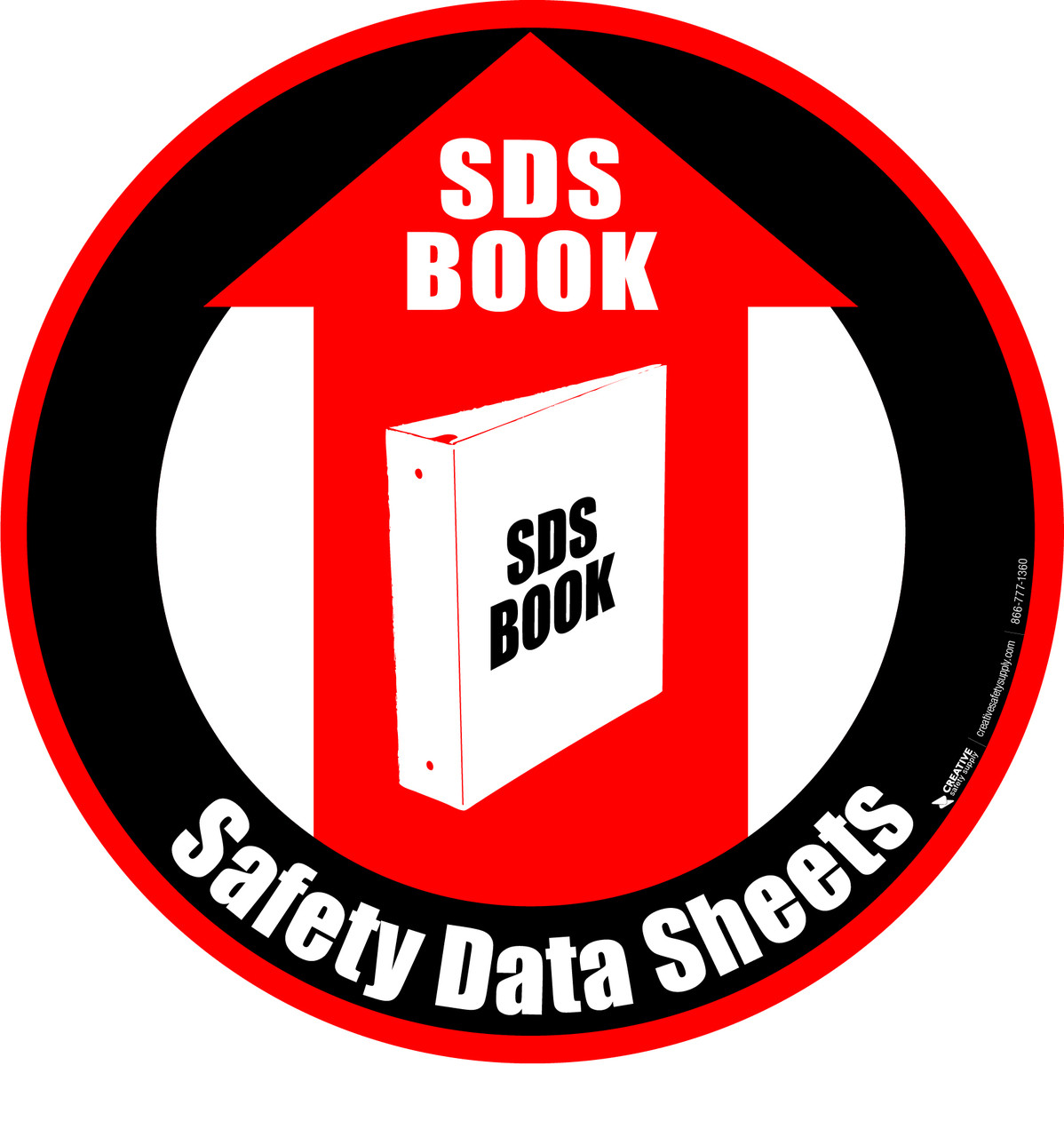SDS Book Floor Sign