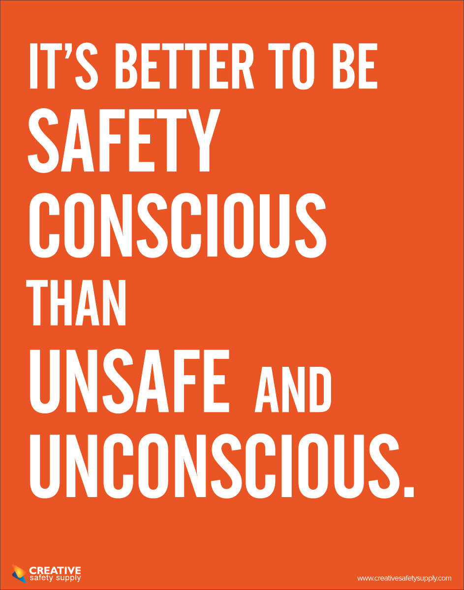 Safety Conscious Safety Poster | Creative Safety Supply