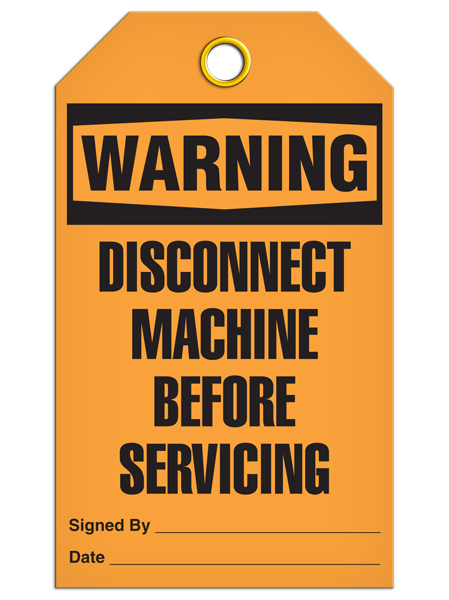 Warning Disconnect Tags | Creative Safety Supply