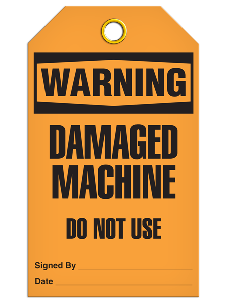 Warning Damage Mach Tags