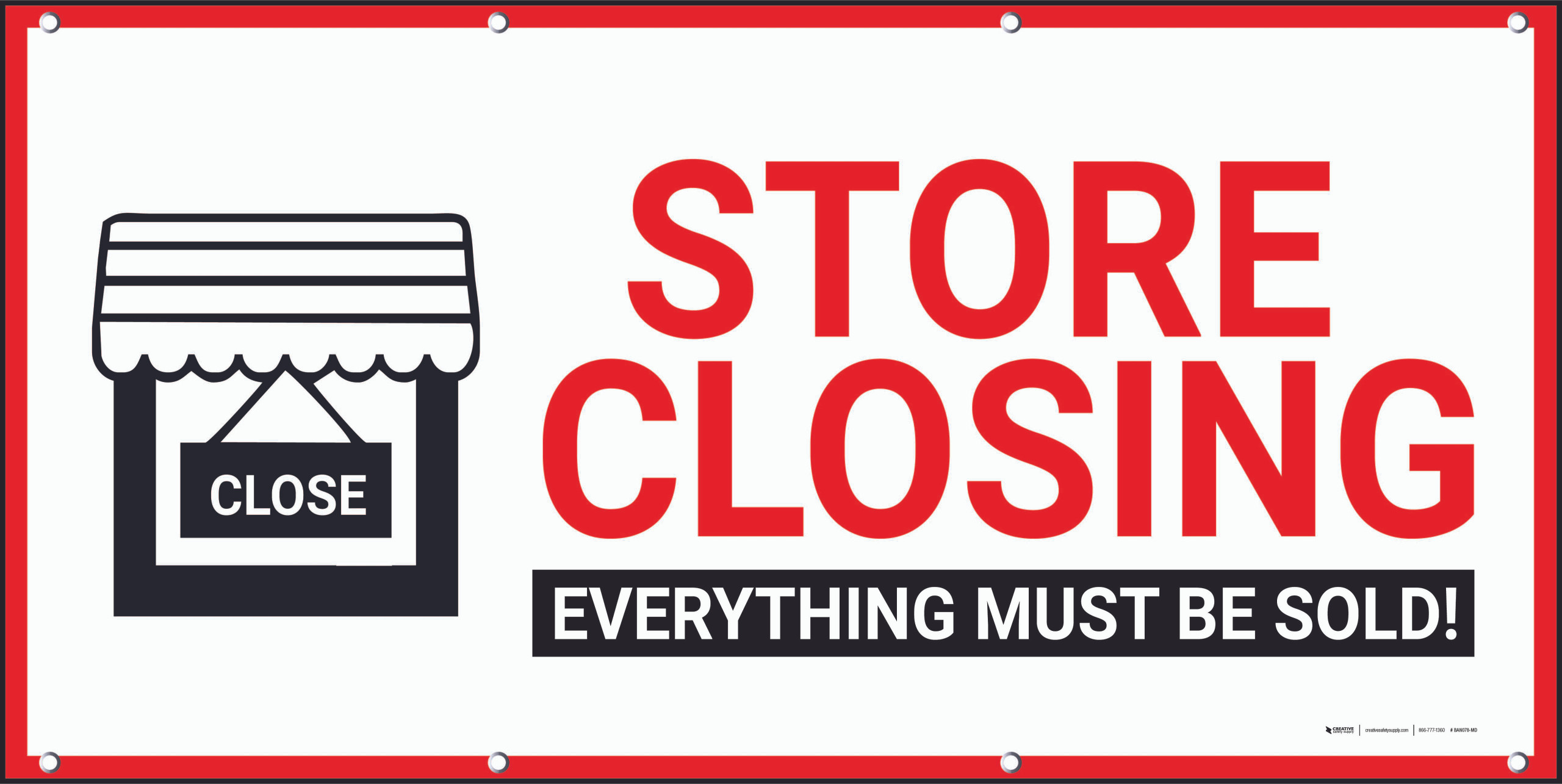 Store Closing Banner