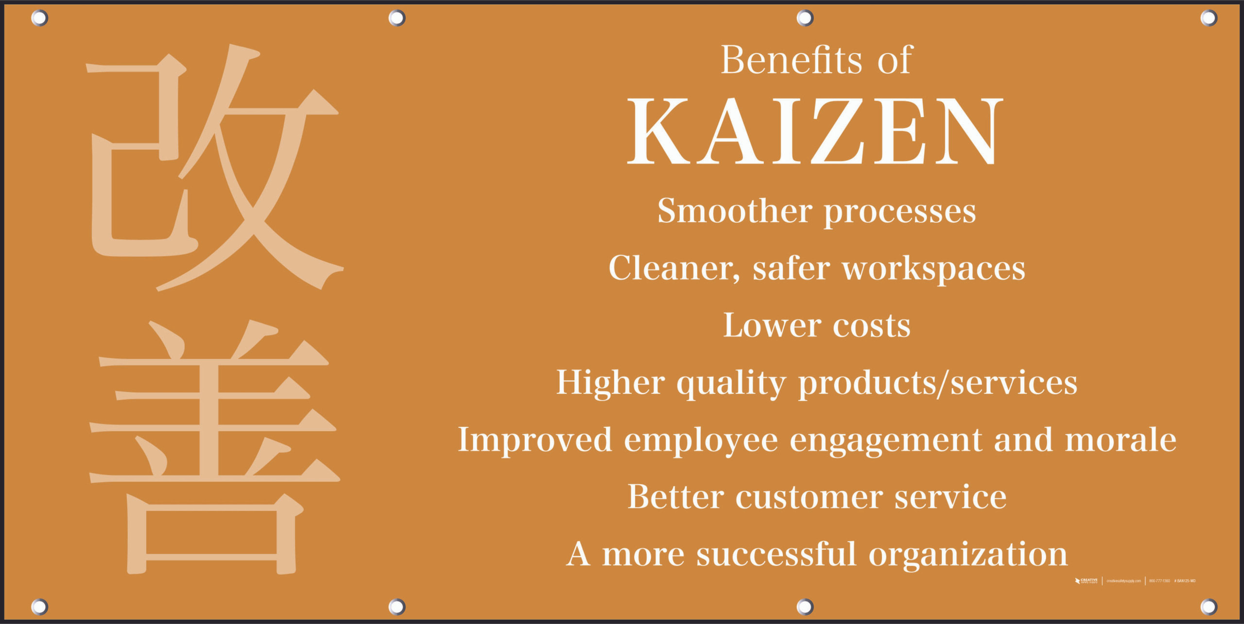 Benefits of Kaizen Banner
