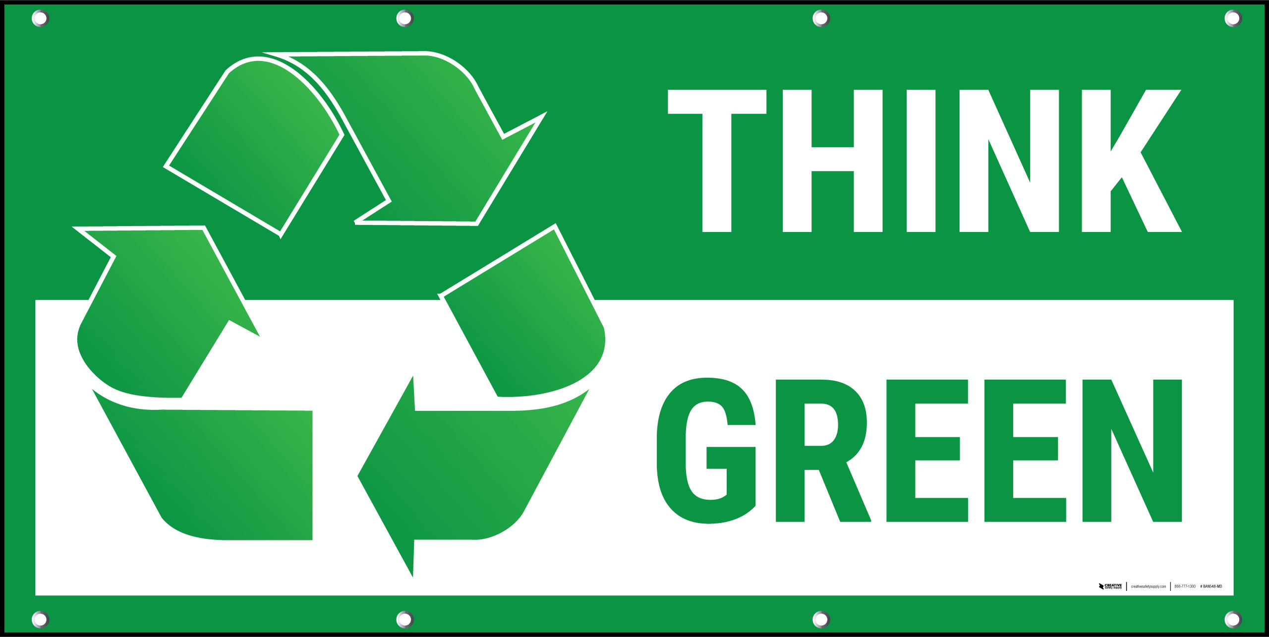 Think Green Recycle Banner