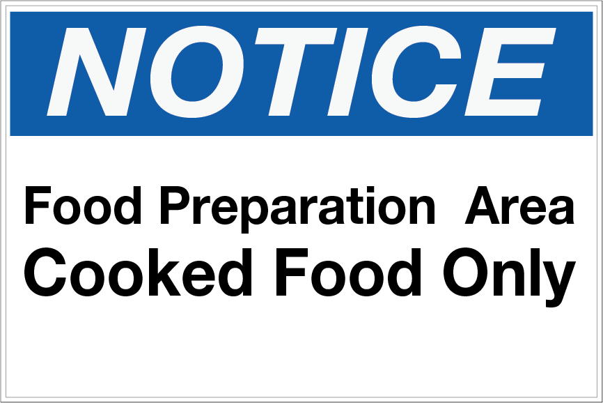 Food Prep Safety Signs | Creative Safety Supply