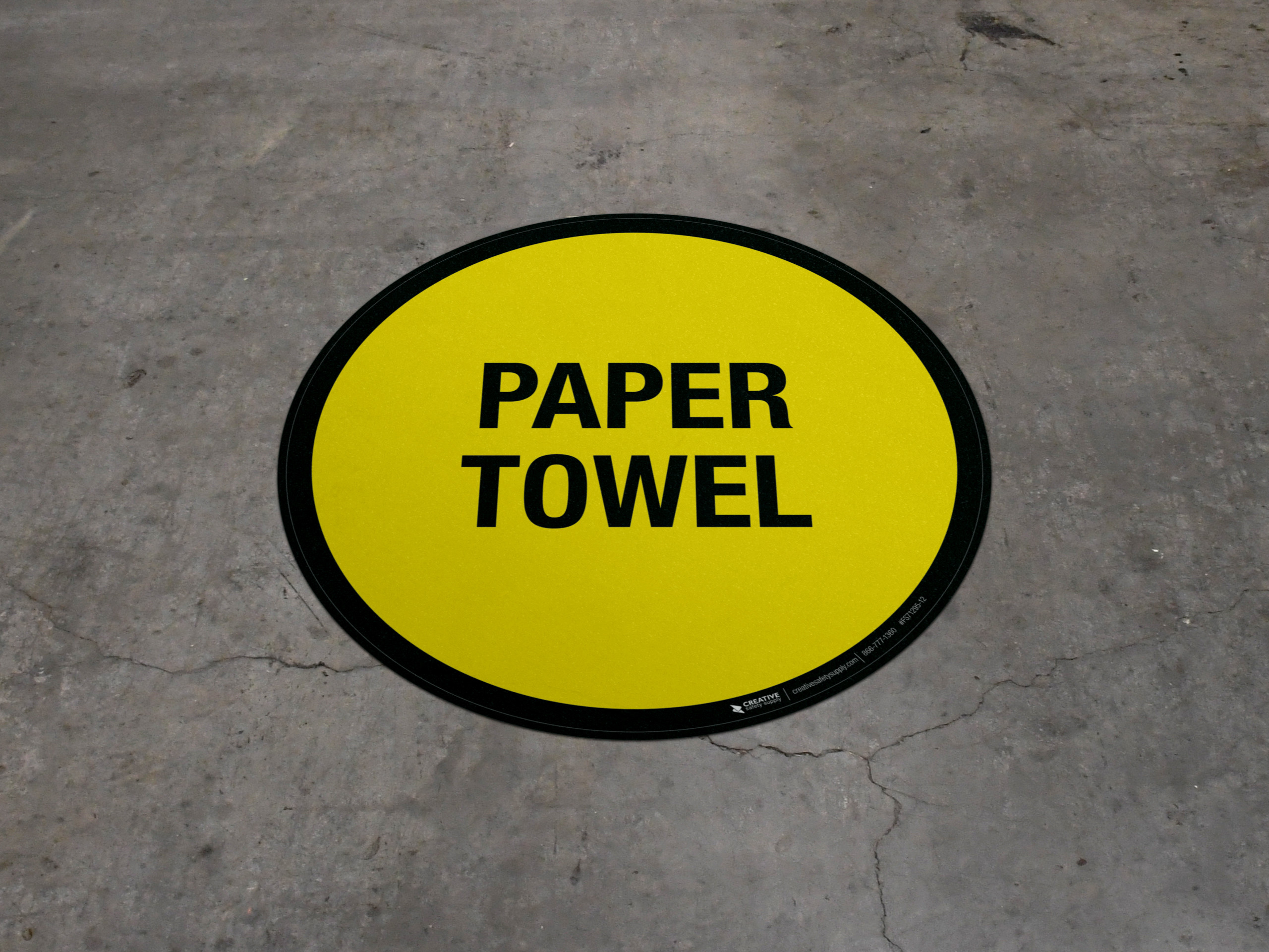 Paper Towel Floor Sign | Creative Safety Supply