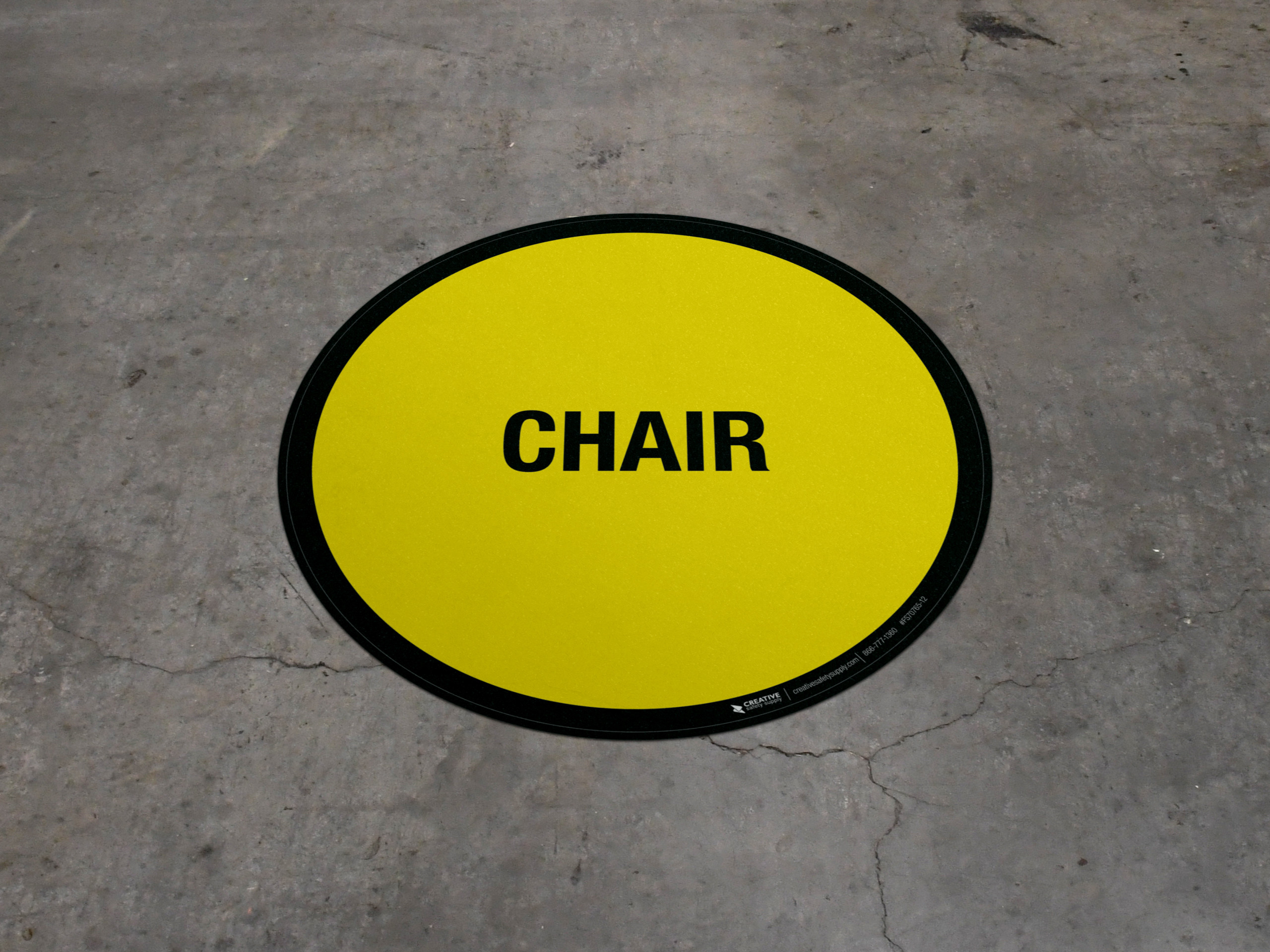 Chair Floor Sign