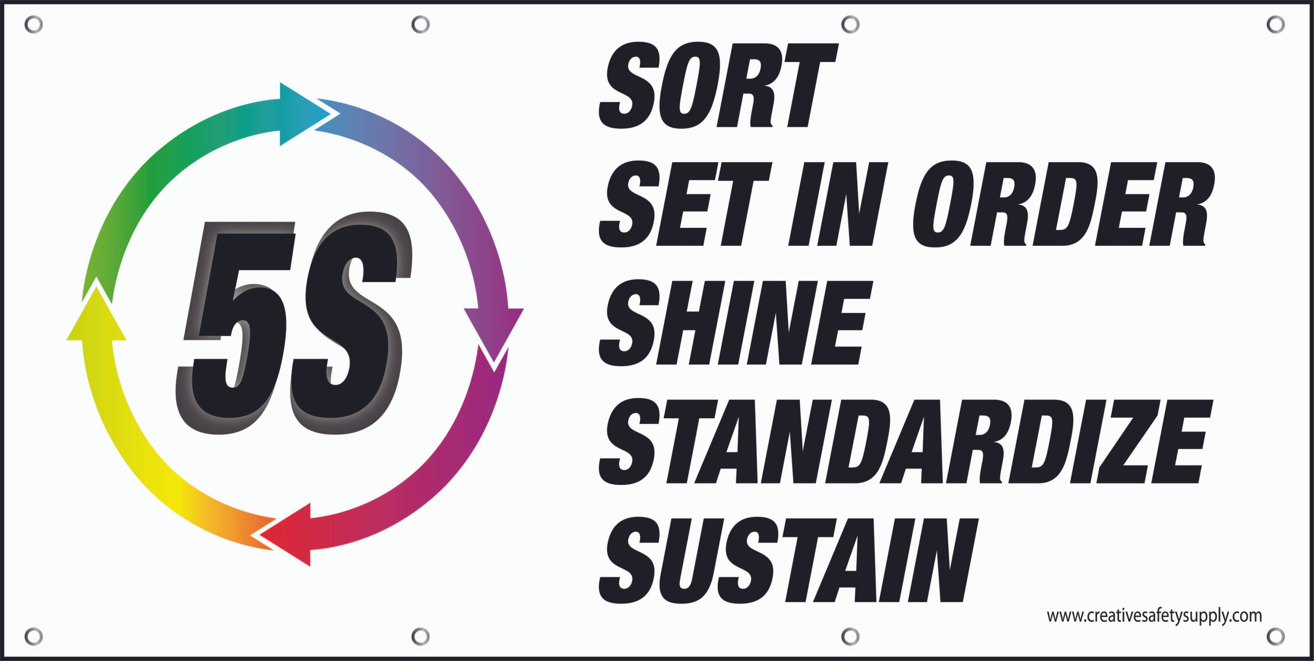 5S Circle Banner