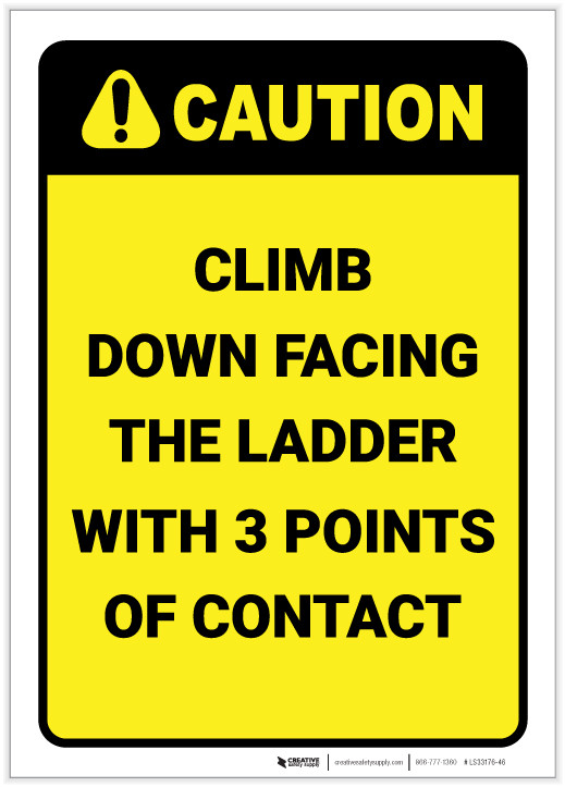 Ladder Safety Labels | Creative Safety Supply