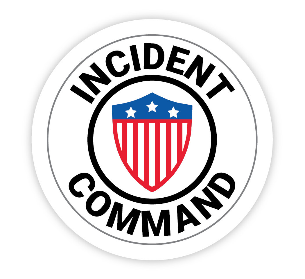Incident Command - Hard Hat Sticker