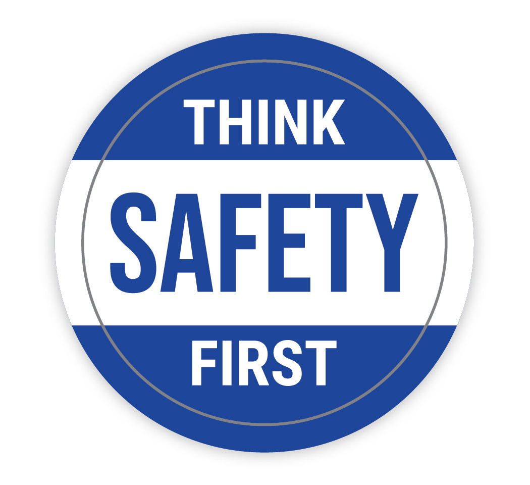 Think Safety First - Hard Hat Sticker