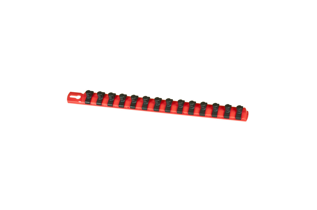 13” Socket Organizer and 14 Twist Lock Clips - Red - 3/8” | Creative ...
