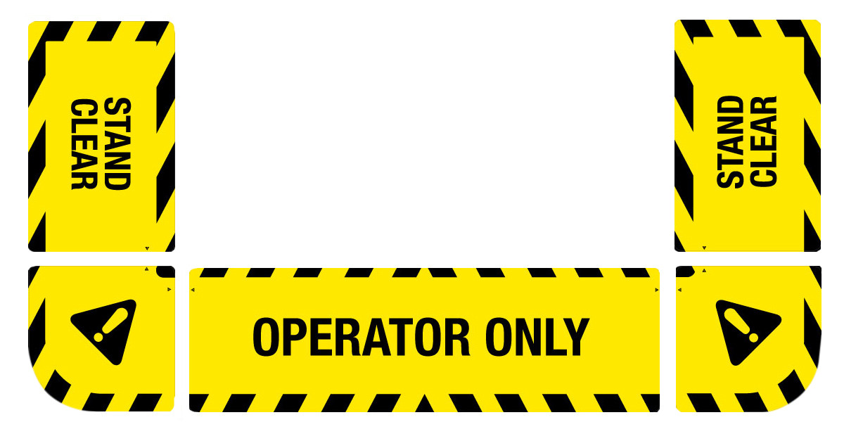 Hazard Area Floor Sign