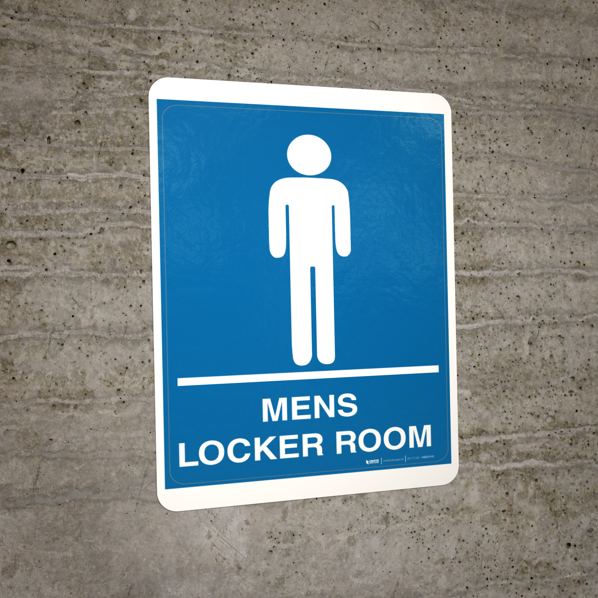 Mens Locker Room - Wall Sign | Creative Safety Supply