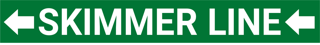 Pool Pipe Labels | Creative Safety Supply