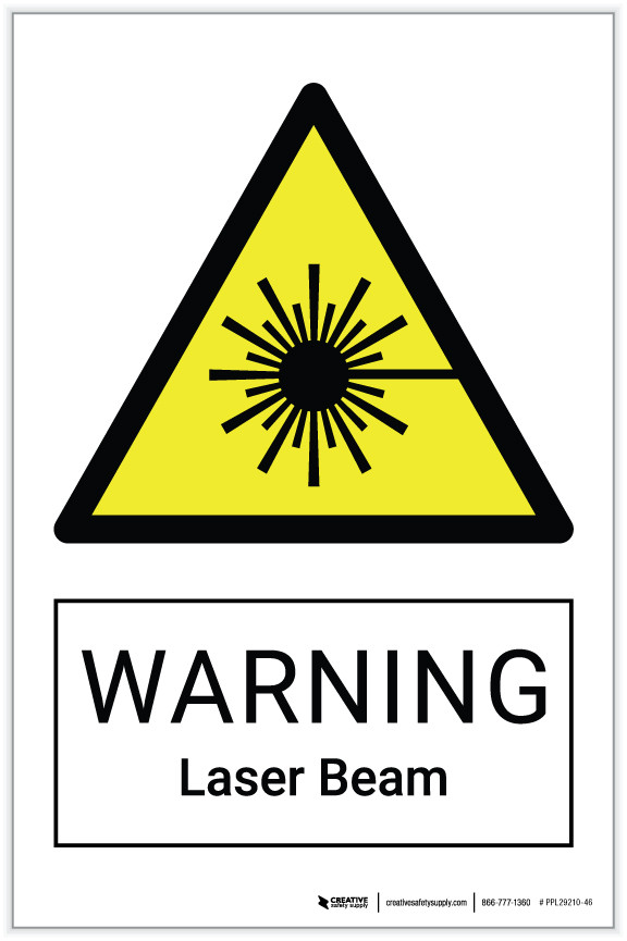 Warning: Laser Beam Hazard - Label | Creative Safety Supply