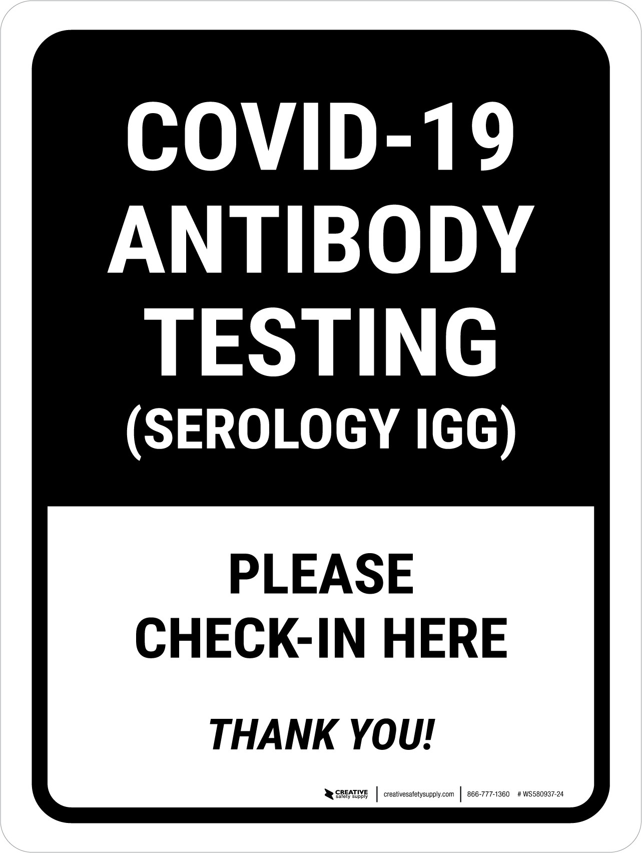 Covid-19 Test Signs | Creative Safety Supply