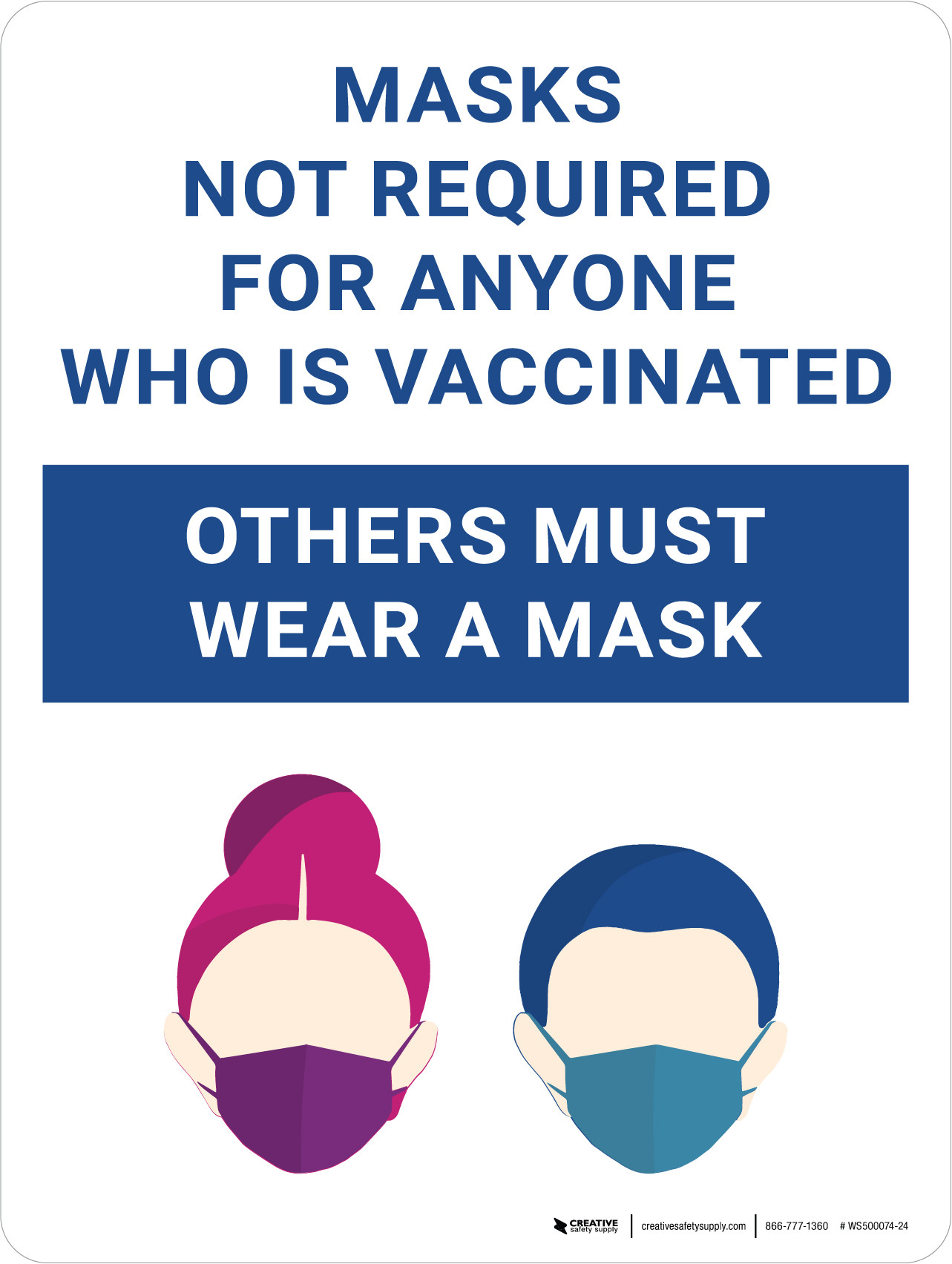 Mask Not Required For Anyone Who Is Vaccinated - Others Must Wear Mask ...