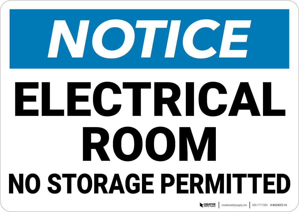 Storage Signs | Creative Safety Supplies