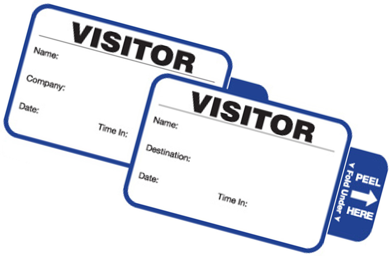 Tab-Expiring Visitor Badges with Visitor Pass Registry Book