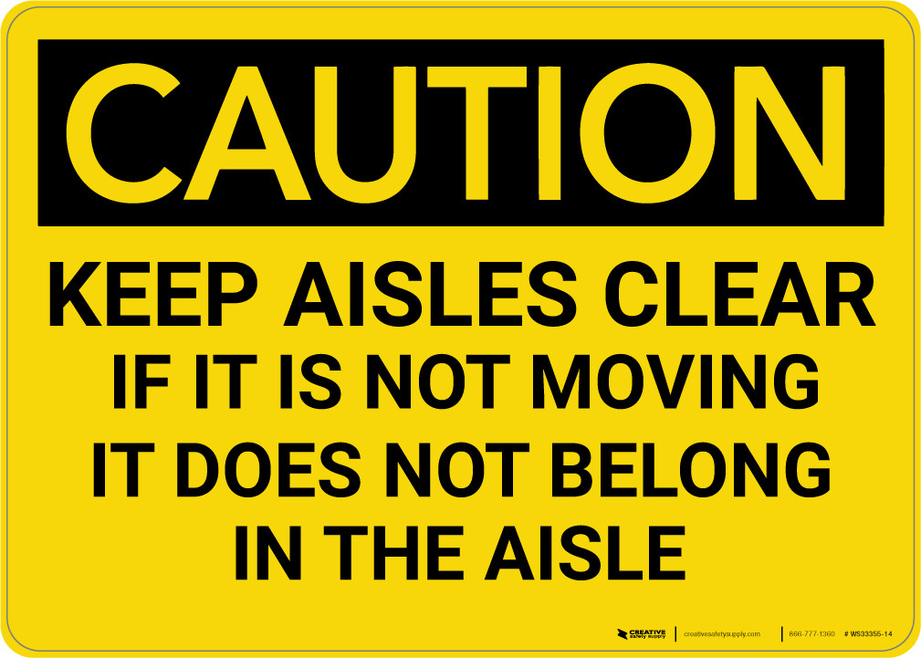 Señales de Pasillo de Almacén | Creative Safety Supply