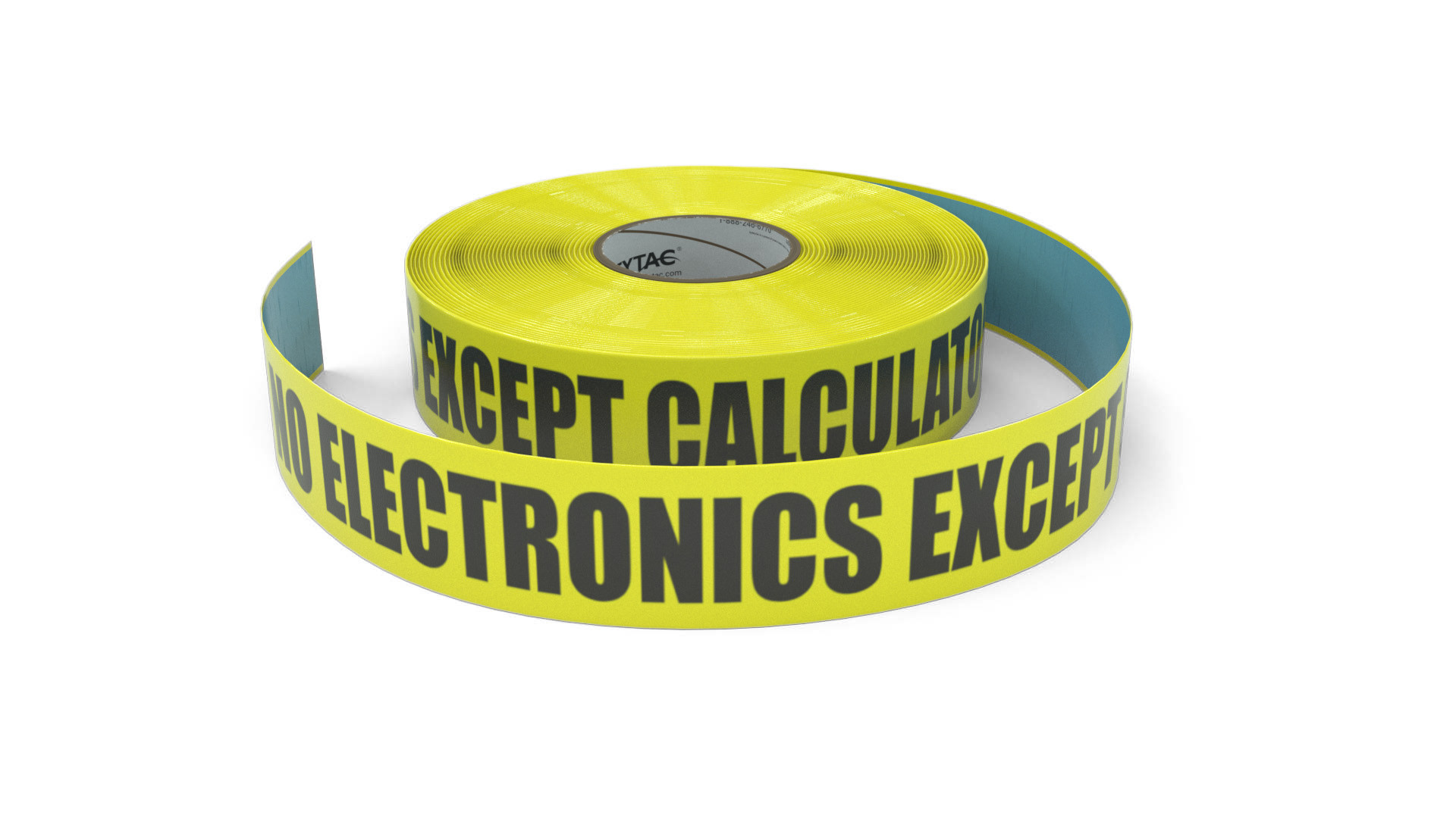 No Electronics Except Calculators - Inline Printed Floor Marking Tape ...