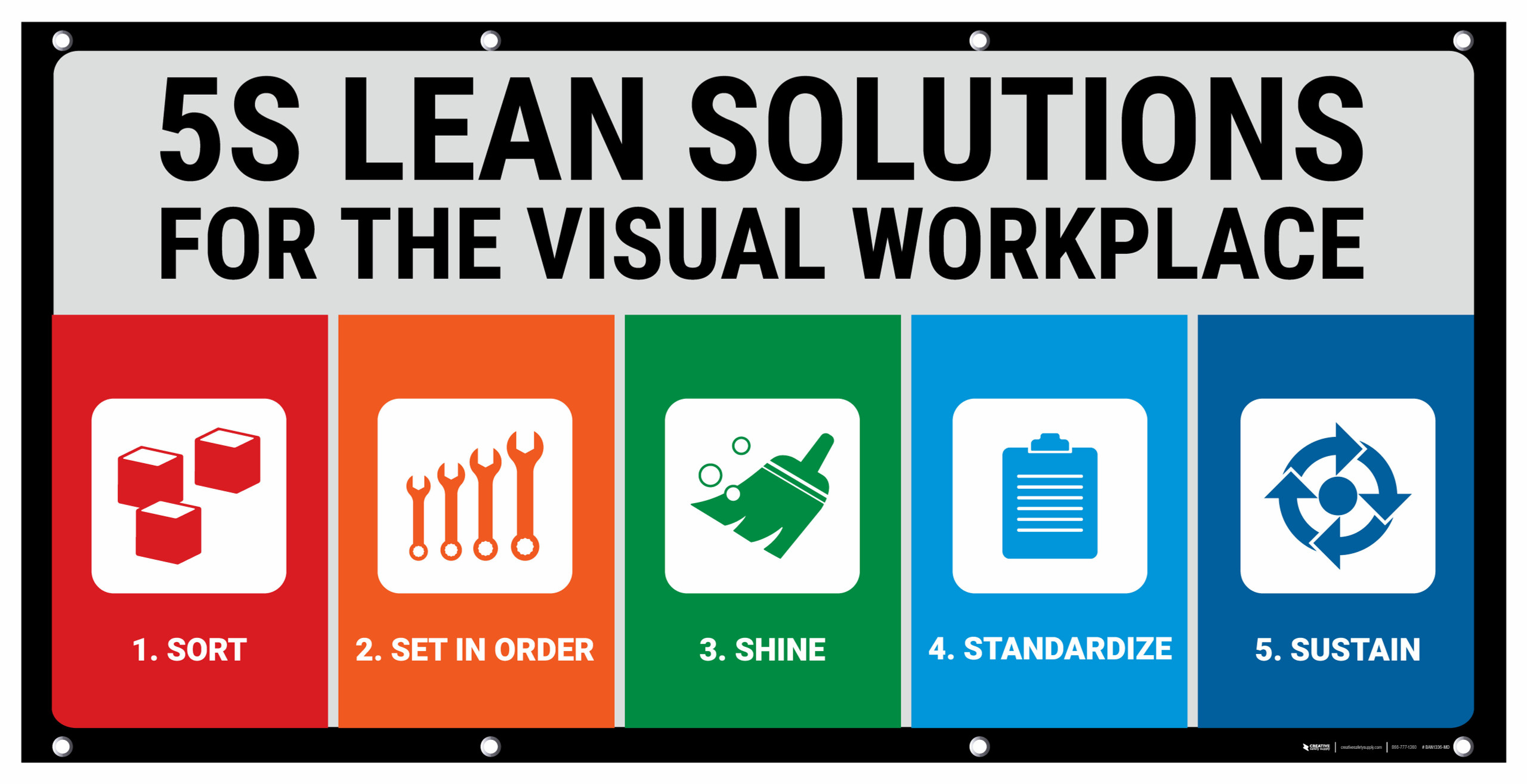 5S Lean Solutions Banner | Creative Safety Supply