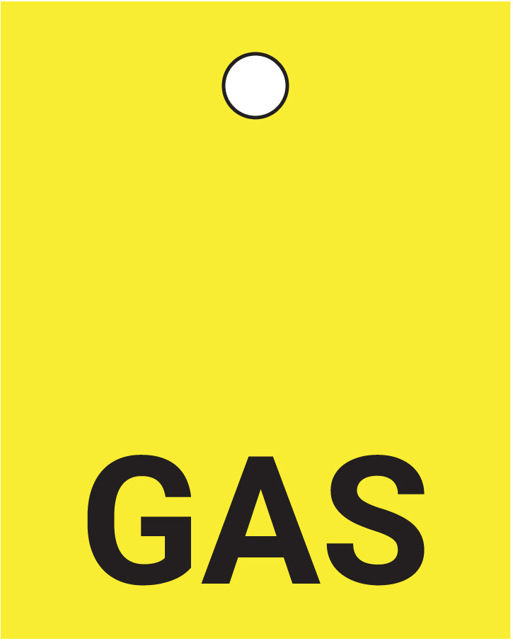 Gas - Valve Tag
