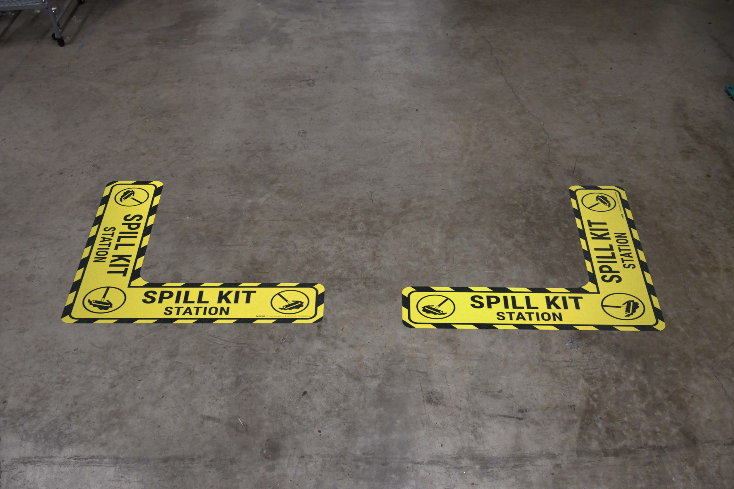 Spill Kit Station - Floor Sign Corner | Creative Safety Supply