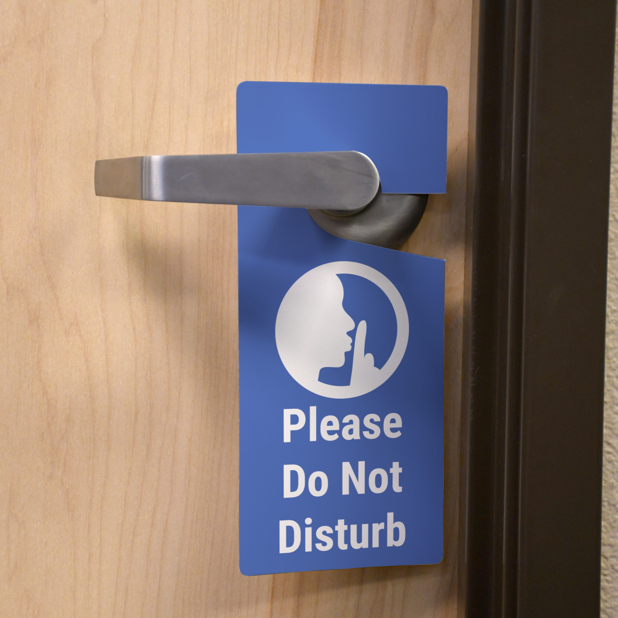 Please Do Not Disturb with Quiet Icon - Door Hanger