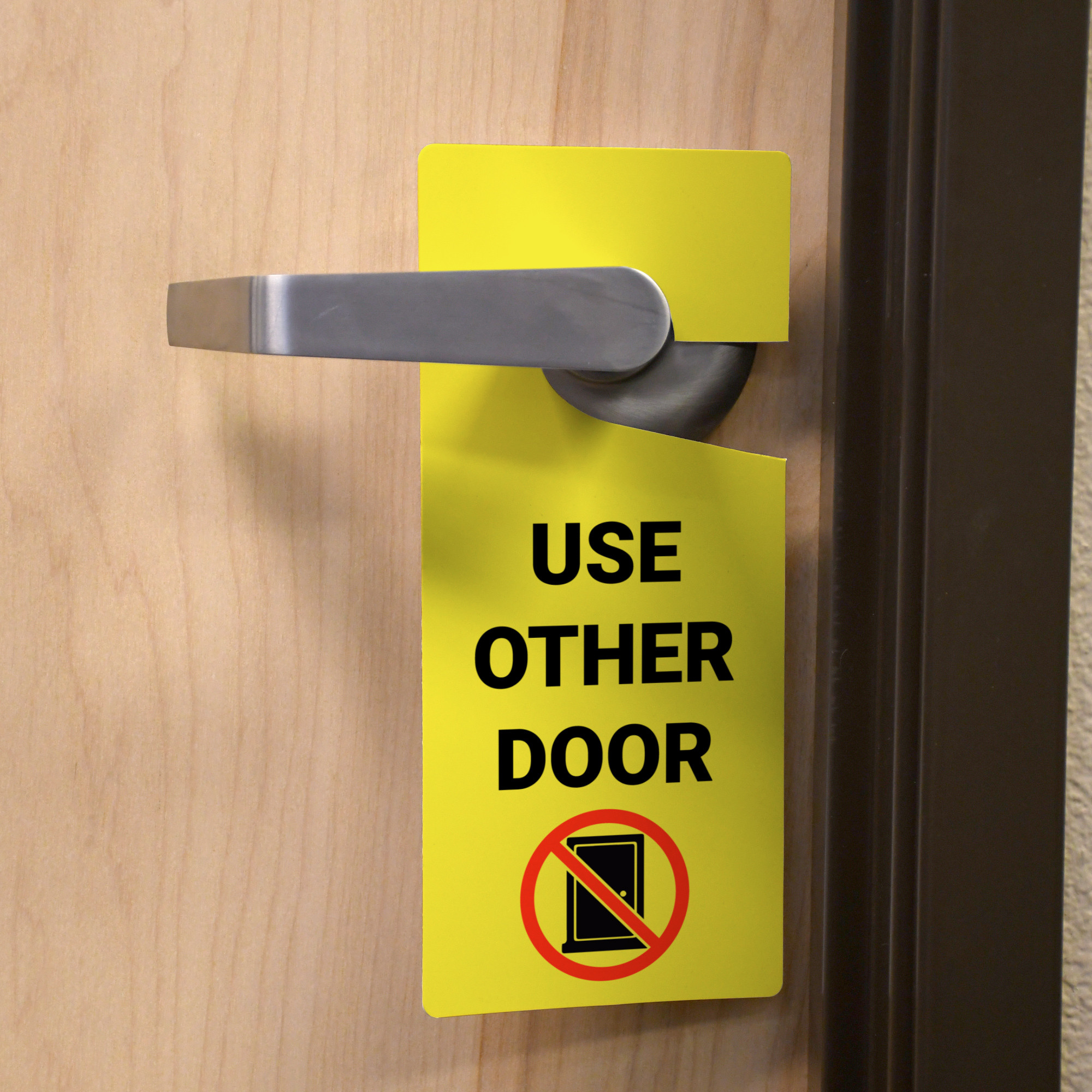 Use Other Door with Icon - Door Hanger | Creative Safety Supply